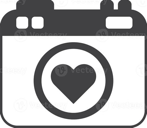 Digital Camera And Heart Illustration In Minimal Style 15286756 Png