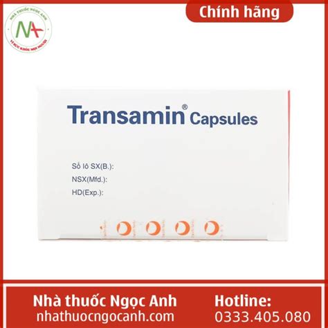 Thuốc Transamin Capsules 250 Mg Là Thuốc Gì Có Tác Dụng Gì Giá Bao Nhiêu Mua ở đâu