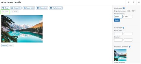 how to edit and resize images in wordpress crop and rotate