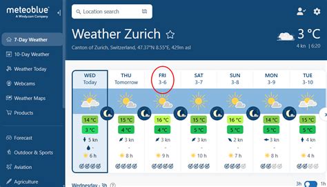 Day Date Month Meteoblue Community