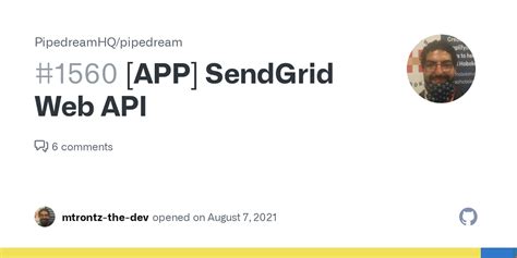 App Sendgrid Web Api · Issue 1560 · Pipedreamhqpipedream · Github