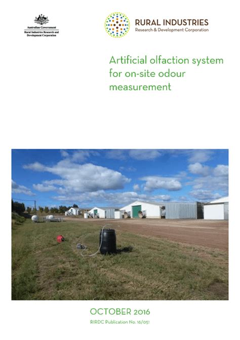 Artificial Olfaction System For On Site Odour Measurement Agrifutures