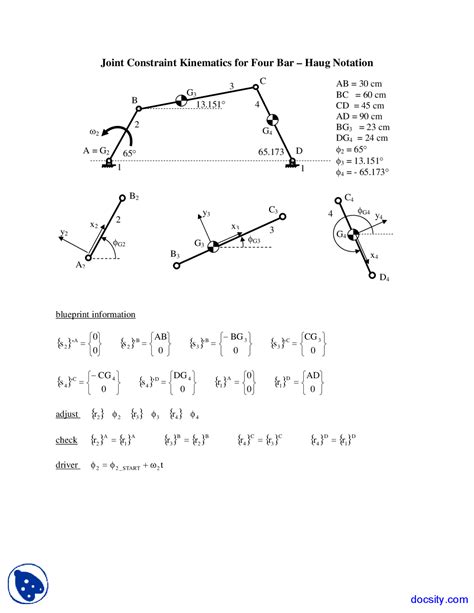 Joint Constraint Kinematics Computer Aided Analysis Of Machine