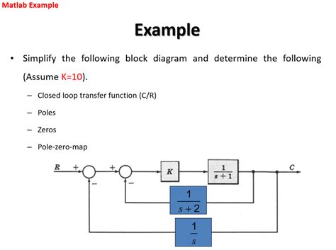 solved simplify the following block diagram and determine