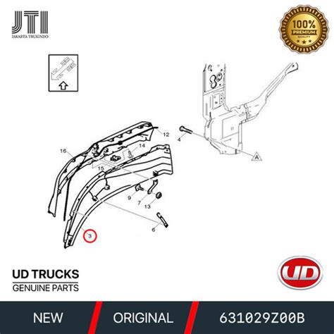 Jual Fr Rh Mudguard Fender Depan Kanan Nissan Ud Quester Cwe 280 631029z00b Jakarta Barat