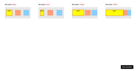 Flex Basis Codesandbox