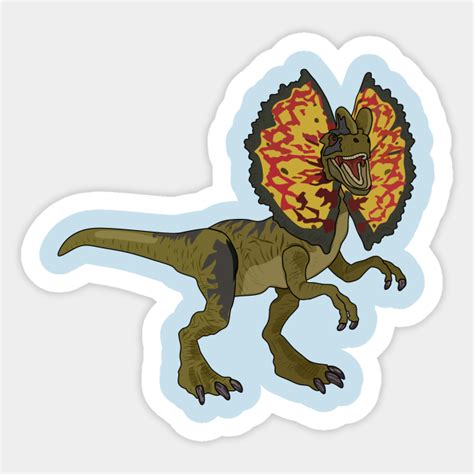 Dilophosaurus Cartoon Illustration Dilophosaurus Cartoon Illustration