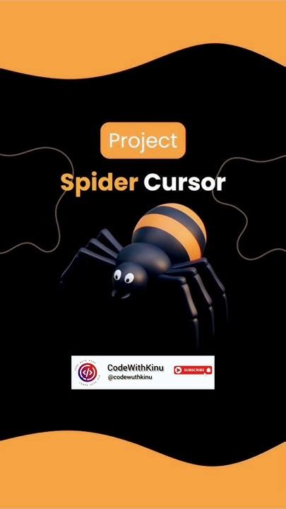 Spider Cursor 🕷️🕸️ Using Css Javascript Coding Youtube
