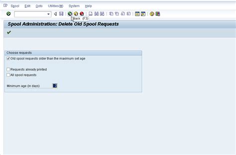 Sap Abap Tips And Tricks Clear Or Delete Spool Request