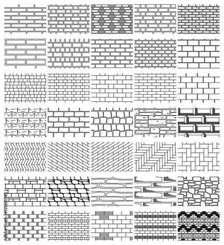Collection Of Brickwork Textures For Design