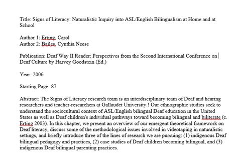 Papers And Dissertations Msse Secondary Deaf Education Infoguides At Rochester Institute Of