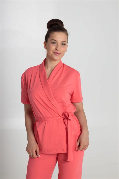 ᐉ Кімоно для масажиста Zozulia Xl Персиковий 17848519 • Краща ціна в Києві Україні • Купити в