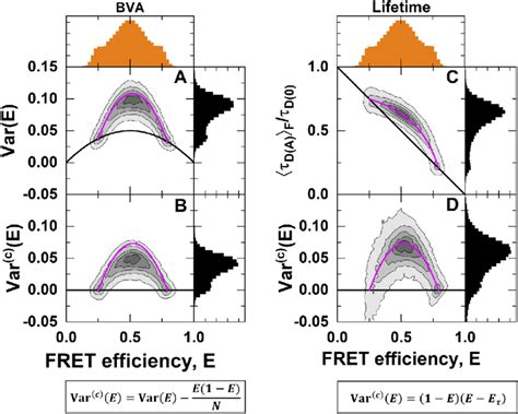 Estimating The Variance Of The Fret Efficiency Distribution Shown Is A Download Scientific