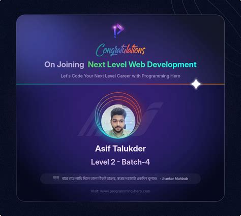 Asif Talukder On Linkedin Webdevelopment Backend Programminghero