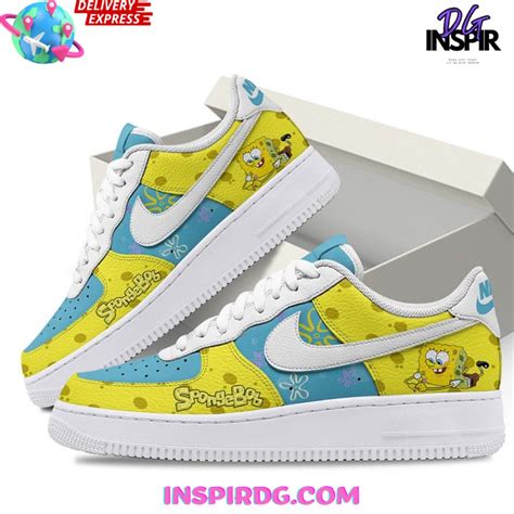 Spongebob Squarepants Limited Edition Air Force 1 Inspirdg