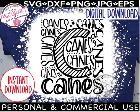 Canes Svg Canes Typography Svg Canes Baseball Canes Team Canes