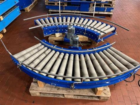 Roller Conveyor Curve 90° With Lateral Guide Conveyor Technology Curve