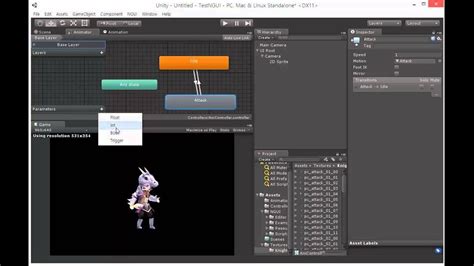 unity 2d mecanim sprite animation tutorial for ngui 1 youtube