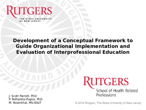 Development Of A Conceptual Framework To Guide Organizational