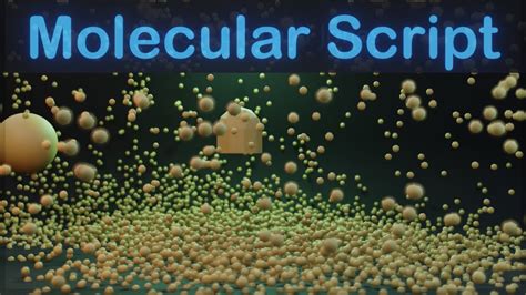 Molecular Script Addon Blender 28 Youtube