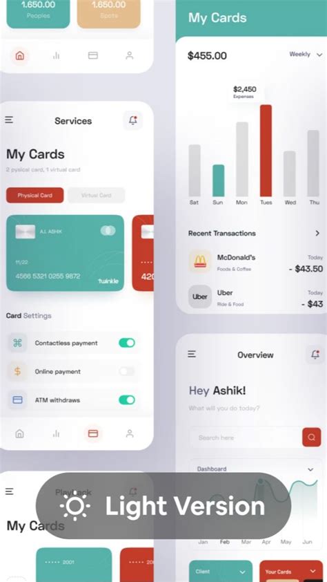 FinTech Mobile App UI KIT Mobile App Ui Ui Kit Mobile App