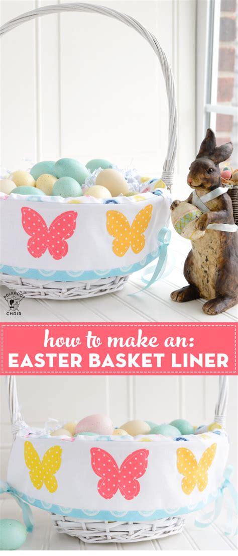 How To Make A Basket Liner For An Easter Basket Polka Dot Chair