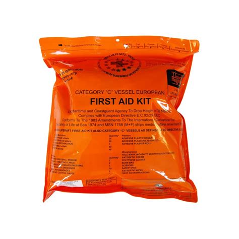 First Aid Kit For Liferaft Impa Code 330245