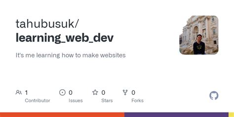 Github Tahubusuklearningwebdev Its Me Learning How To Make Websites