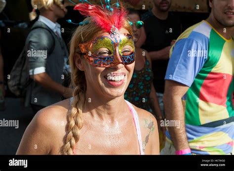 Rio De Janeiro February 07 2015 Young Brazilians Celebrate Carnival