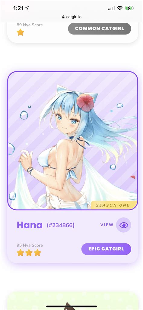 Just Pulled Hana ️🚀 Rcatgirlcoin