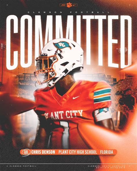 All In 2025 Qb Commitment Out Of Florida Chris Denson Clemson Sports News