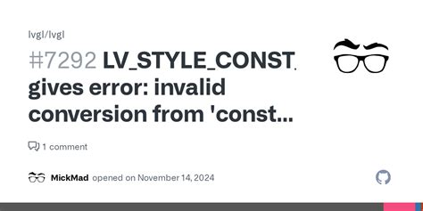 Lvstyleconstinit Gives Error Invalid Conversion From Const Void To Void Fpermissive