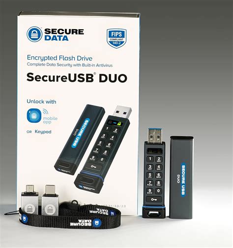 Securedata Secureusb Duo 64gb Hardware Encrypted Usb 3 0 Flash Drive Fips 140 2