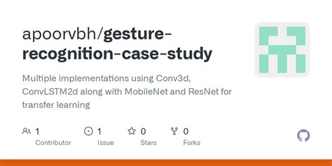 GitHub Apoorvbh Gesture Recognition Case Study Multiple Implementations Using Conv D