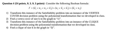 Solved Question 4 24 ﻿points 9 3 9 3 ﻿points Consider