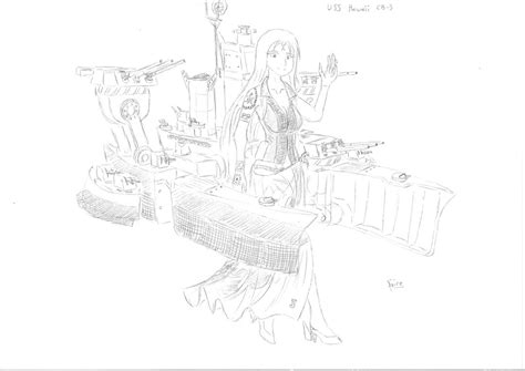 Uss Hawaii Cb 3 Third Ship Of The Alaska Class Uss Hawaii By Castass