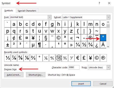 How To Type Insert Degree Symbol In Word Officebeginner