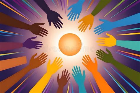 Diversity And Inclusion In Abstract Forms Stock Illustration