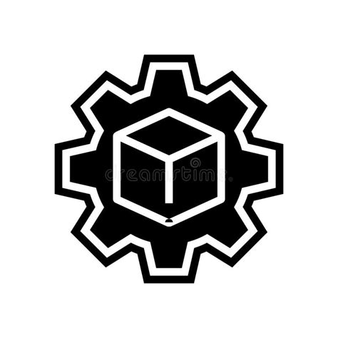 No Assembly Required Glyph Icon Vector Illustration Stock Illustration