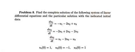 solved problem 8 find the complete solution of the