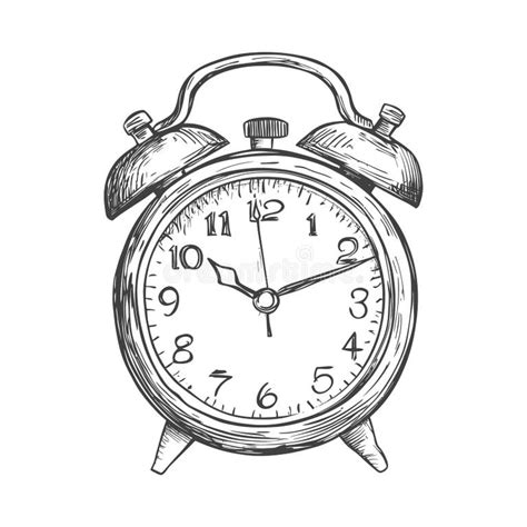 Hand Drawn Vintage Alarm Clock Sketch Time Management Concept Stock Vector Illustration Of Hand Drawn Vintage Alarm Clock Sketch Time Management Concept Stock Vector Illustration Of