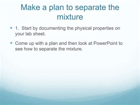 Lab Mixture Separation PPTX
