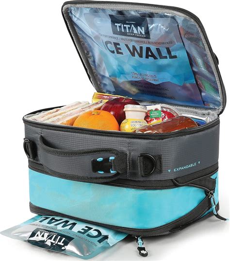 Titan By Artic Zone Deep Freeze Lunch Bag Greyblue Arctic Zone