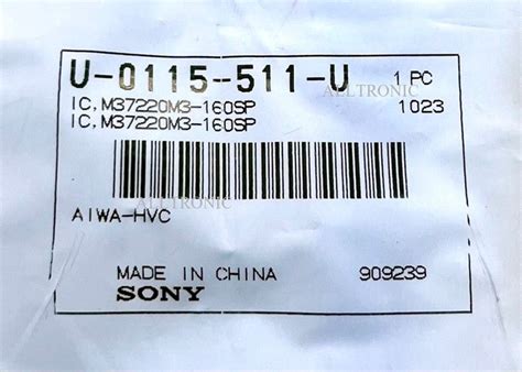 Genuine Crt Tv Ic Microporcessor M37220m3 160sp Dip42 Mit Appl Aiwa T Alltronic Computer