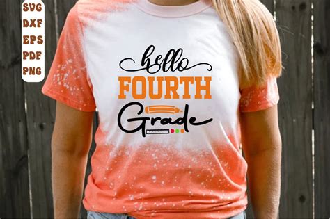 Hello Fourth Grade Svg Graphic By Svg Design Art · Creative Fabrica