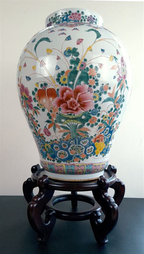Large Chinese Porcelain Gongshi Garden Haitangzun Etsy