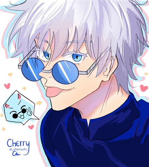 Silly Gojo Satoru Jjk Season 2 Art Print Etsy