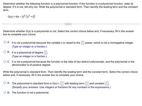 Solved Determine Whether The Following Function Is A