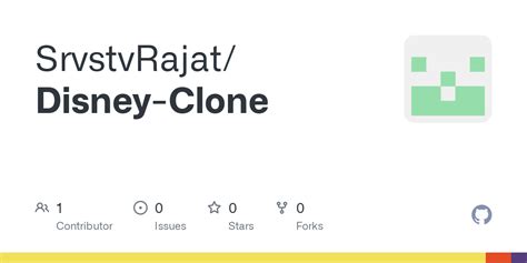 Github Srvstvrajatdisney Clone