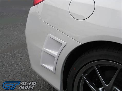 S207 Style Rear Bumper Side Vents For 2015 2020 Subaru Wrxsti Silver